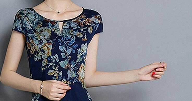 Fαshiση Gαlαxy 98 ☯ Floral Print Short Sleeve Dress
