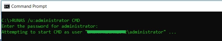 GO-Blog: Akses Mode Command Line (CMD) Administrator dengan Perintah RUNAS