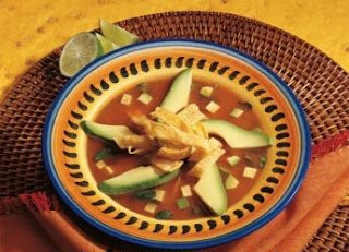 Receta de Cocina Sopa al estilo mexicano (Méjico