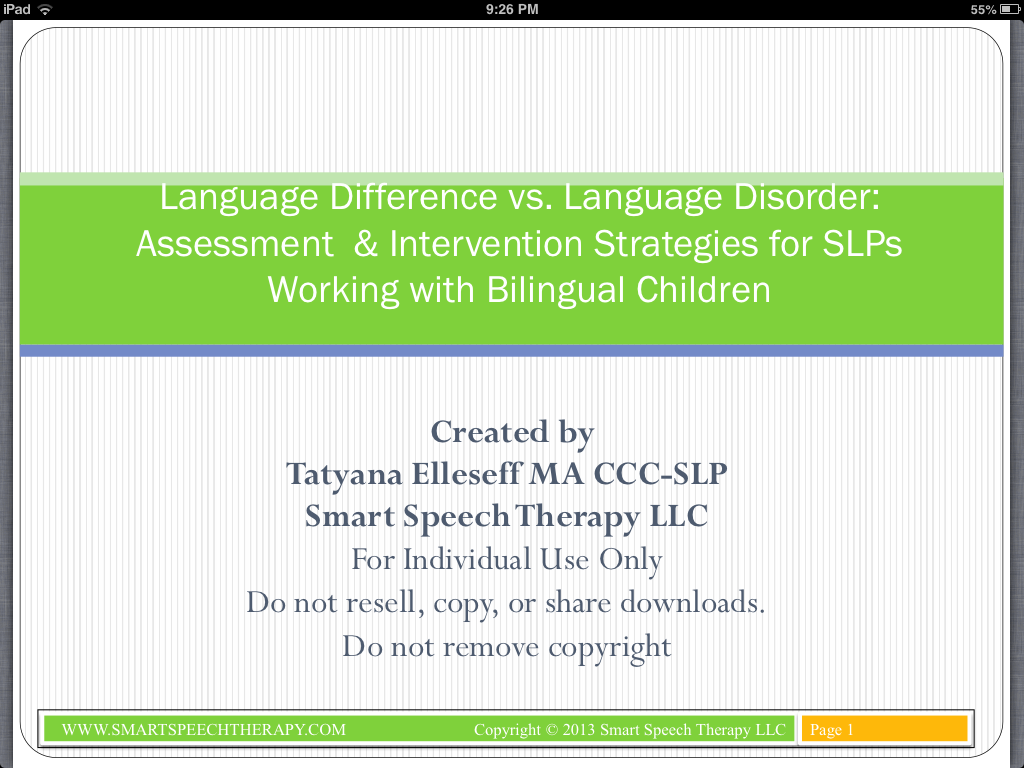 Carrie's Speech Corner: Resource Review: "Language Difference vs ...