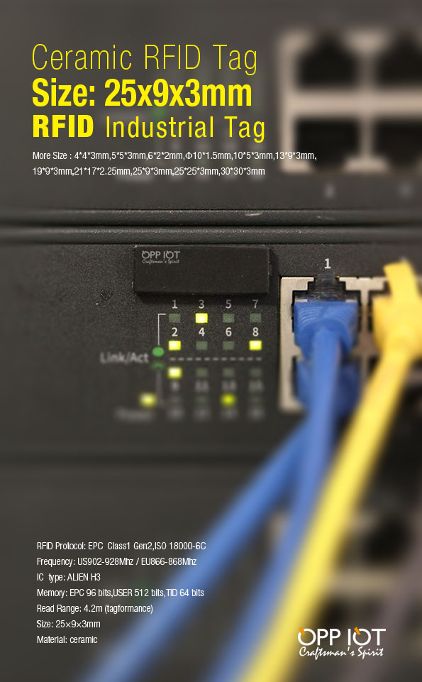 OPP IOT Focus on UHF RFID tags design and manufacture: Compact Ceramic UHF Tags