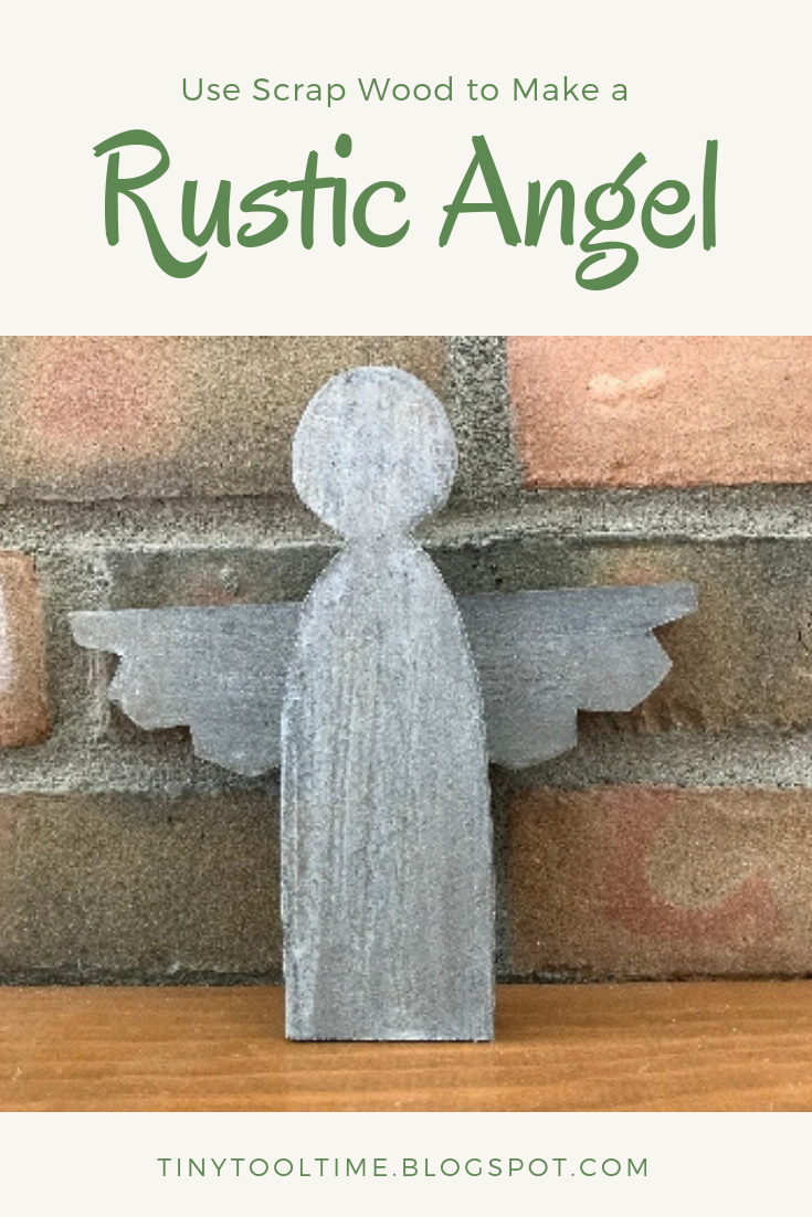 Tiny Tool Time: How to Create a Rustic Angel Using Scrap Wood