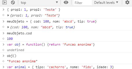 JS - Tipos de dados e objetos