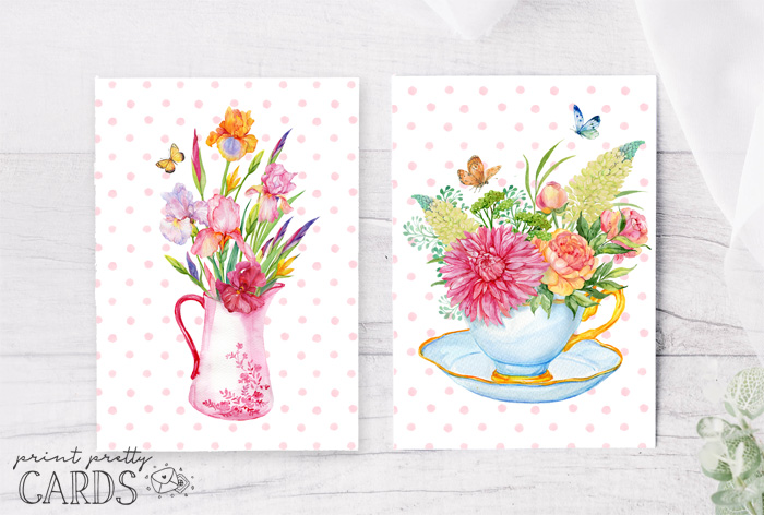 Free Floral Card Printables | Print Pretty Cards