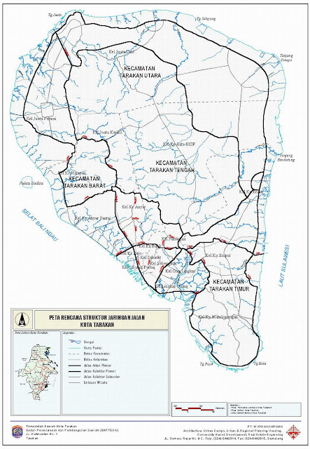 AMAZING INDONESIA: TARAKAN CITY / ISLAND MAP