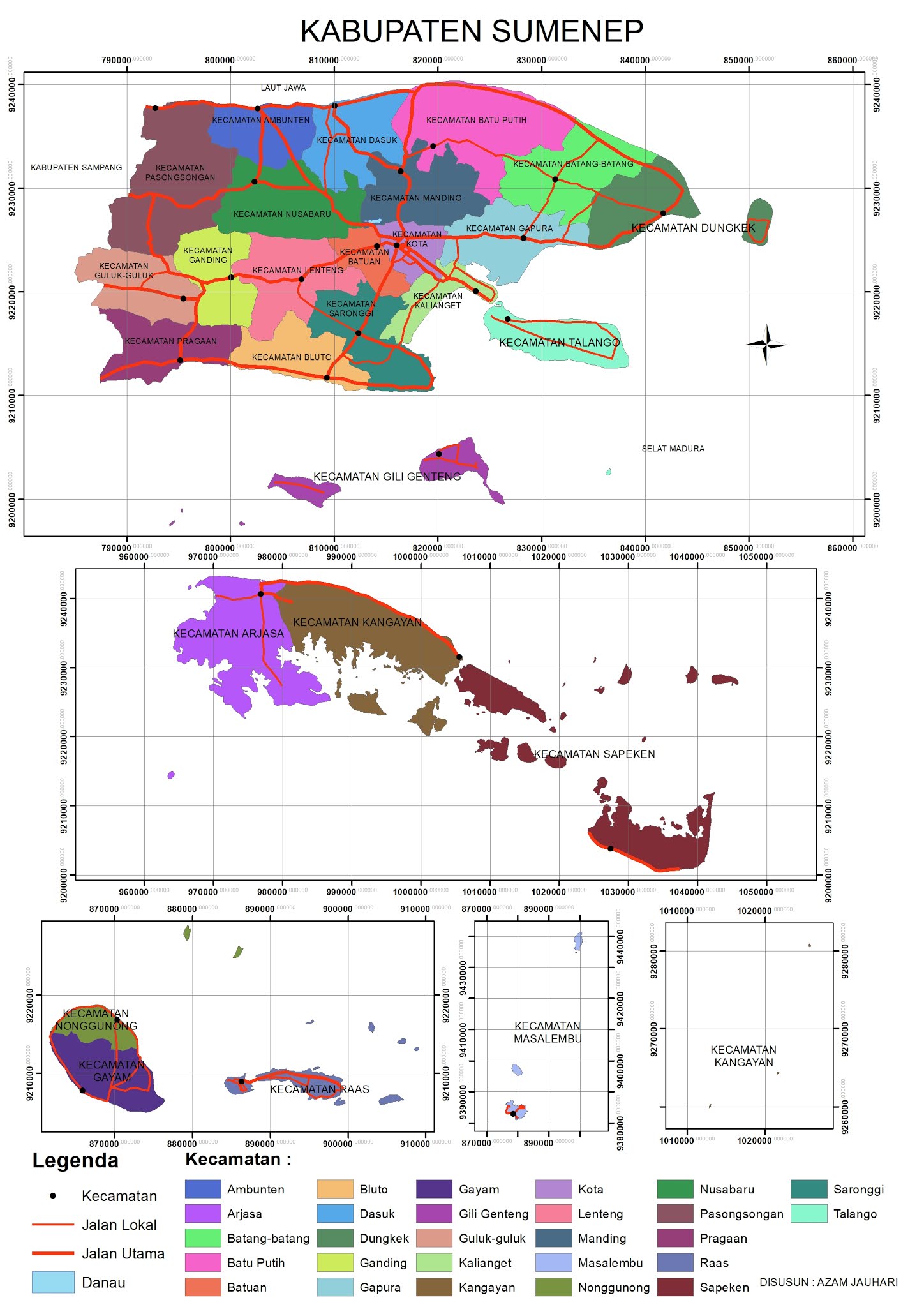PETA KABUPATEN SUMENEP