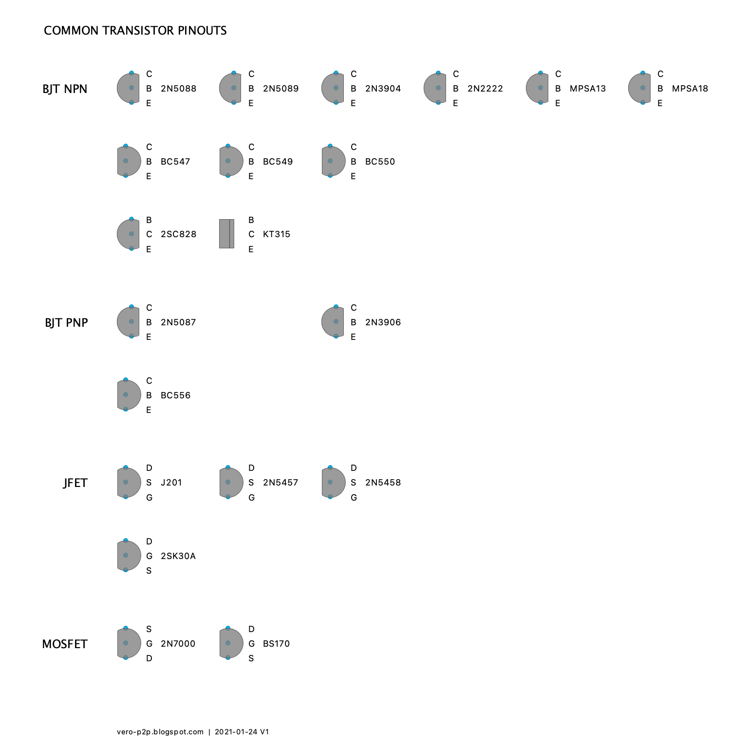 Guitar Effects - Vero - Point to Point - Tag Board Layouts: Common ...