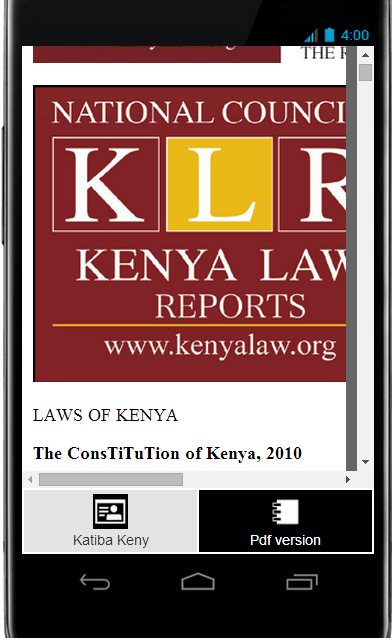 the Horn of Africa: Katiba