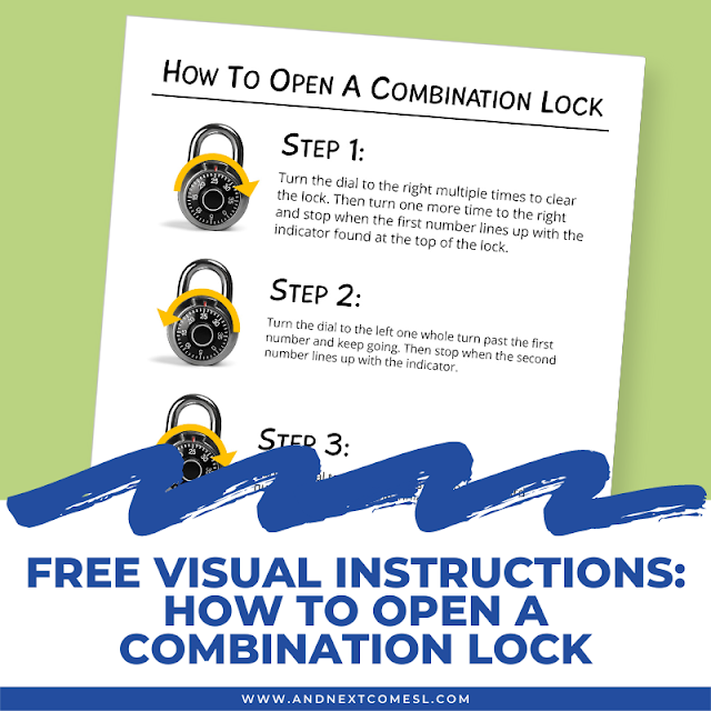 Free Visual Instructions for How to Open a Combination Lock | And Next ...