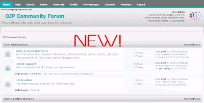 OJP Updates and Announcements: OJP Forum Upgraded! (and some OJP updates!)