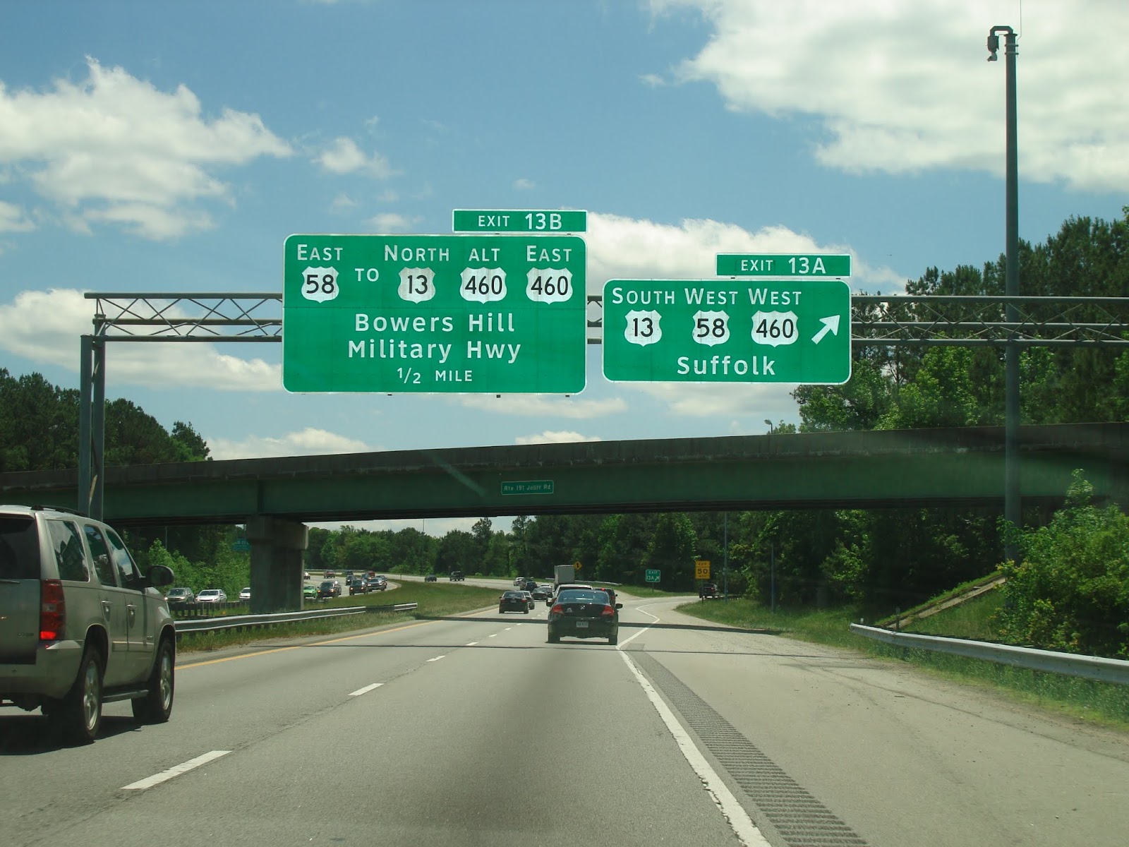 Luke's Signs: Interstate 664 & Rt. 13/Rt. 58/Rt. 460 - Chesapeake, VA ...