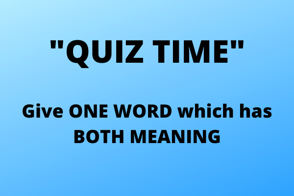 Give ONE WORD which has Both Meaning : Pencil Brand | with Answers ...
