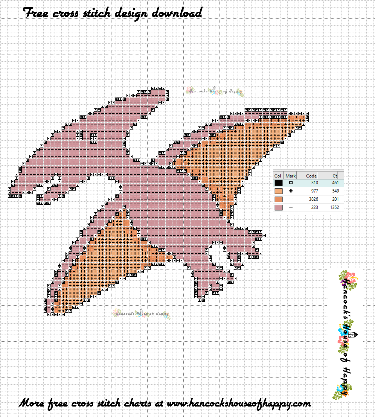 hancock's house of happy: Dinotastic! Free Dinosaur Cross Stitch ...