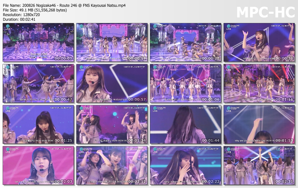 200826 Nogizaka46 - Route 246 @ FNS Kayousai Natsu | Misaka46