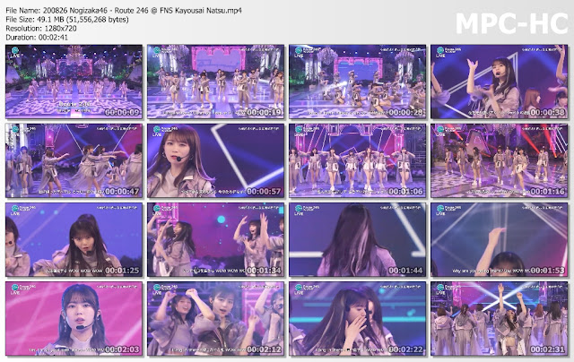 200826 Nogizaka46 - Route 246 @ FNS Kayousai Natsu | Misaka46