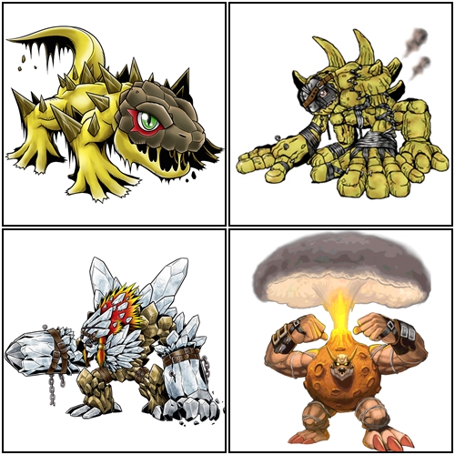 [Linhas Evolutivas] Sunalizamon from Golemon ~ MEU×DIGIMON