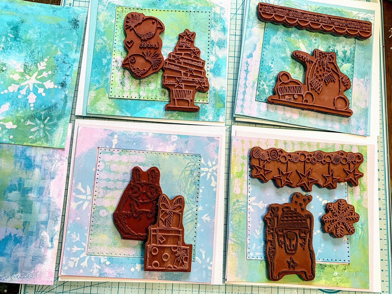 PaperArtsy: 2019 #19 Cute Critters: Snow Critter Shaker Cards with JoFY ...