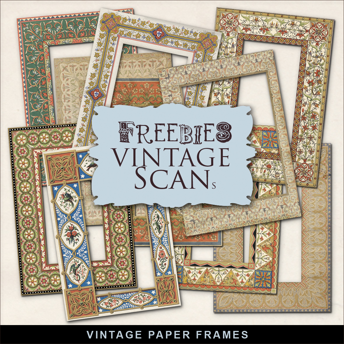 New Freebies Kit - Vintage Style Paper Frames:Far Far Hill - Free ...