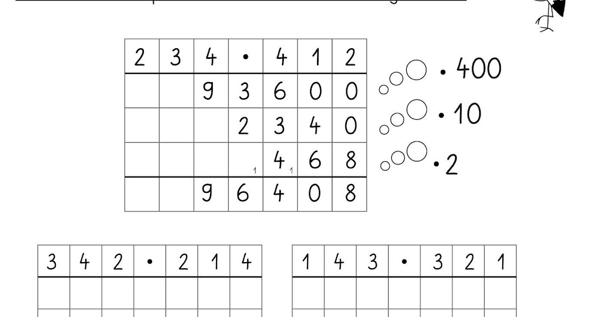 Lernstübchen: schriftliche Multiplikation mit dreistelligen Zahlen Lernstübchen: schriftliche Multiplikation mit dreistelligen Zahlen
