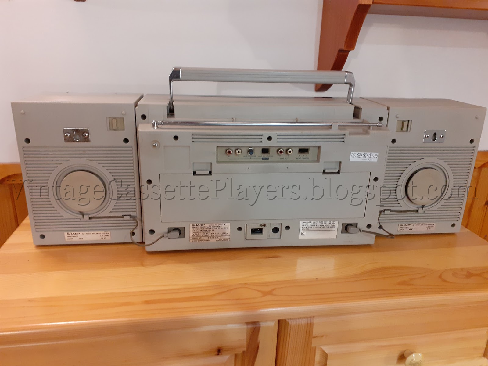 Vintage Cassette Players - Service Manuals: Sharp GF-700H ...