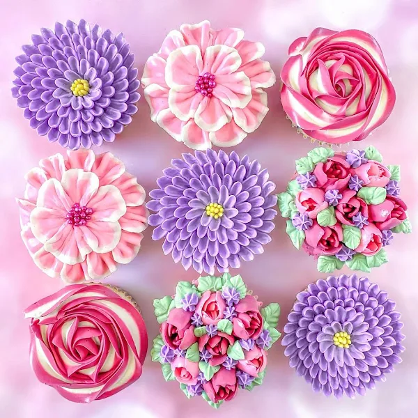 Bright and colorful cupcake decorating ideas | Melody Jacob