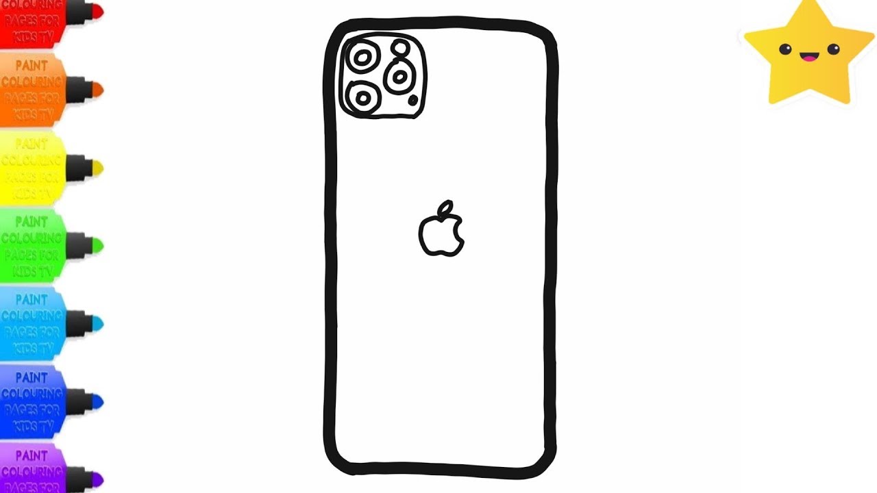 Iphone Coloring Page ~ Coloring Pages