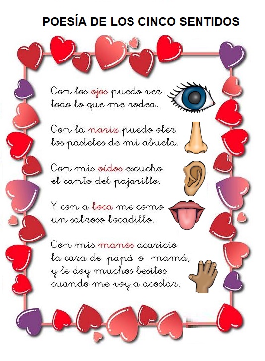 MY LITTLE CLASSROOM: POESÍA DE LOS CINCO SENTIDOS