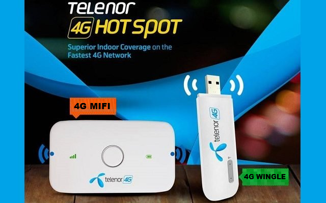 Telenor 4G-MIFI Cloud And 4G-Wingle Devices Technology 2018