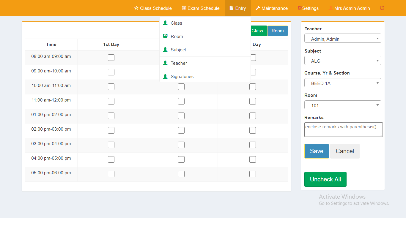 Online Class Scheduling System In PHP MySQL | Campcodes Online Class Scheduling System In PHP MySQL | Campcodes