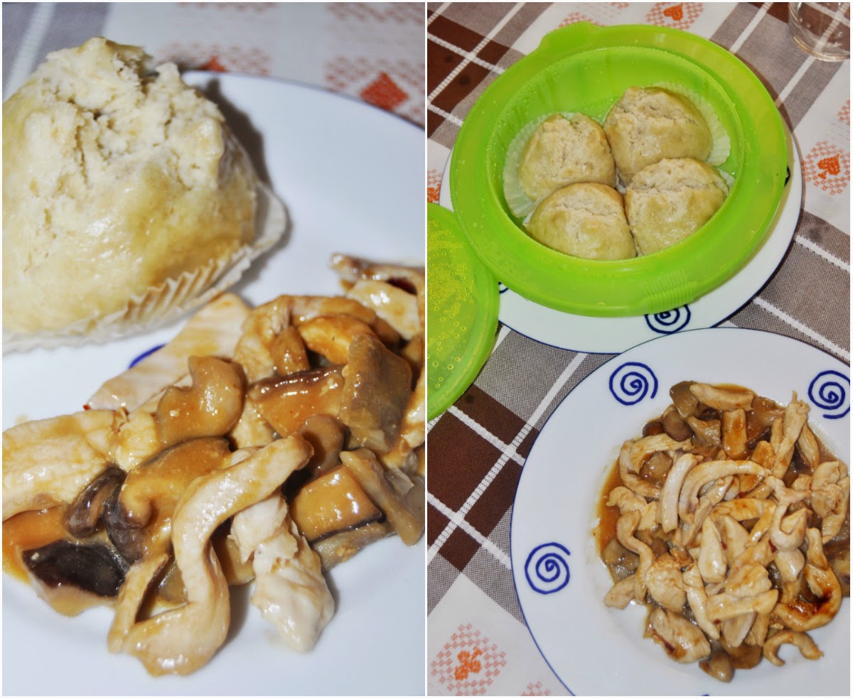 Petit et Gourmet: Pollo con bambú y setas con salsa hoisin y panecillos ...