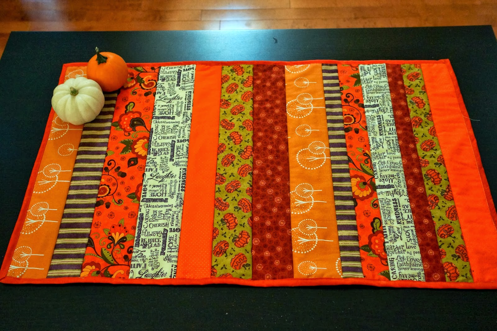 Lo, Ray, & Me: Reversible Fall Table Runner