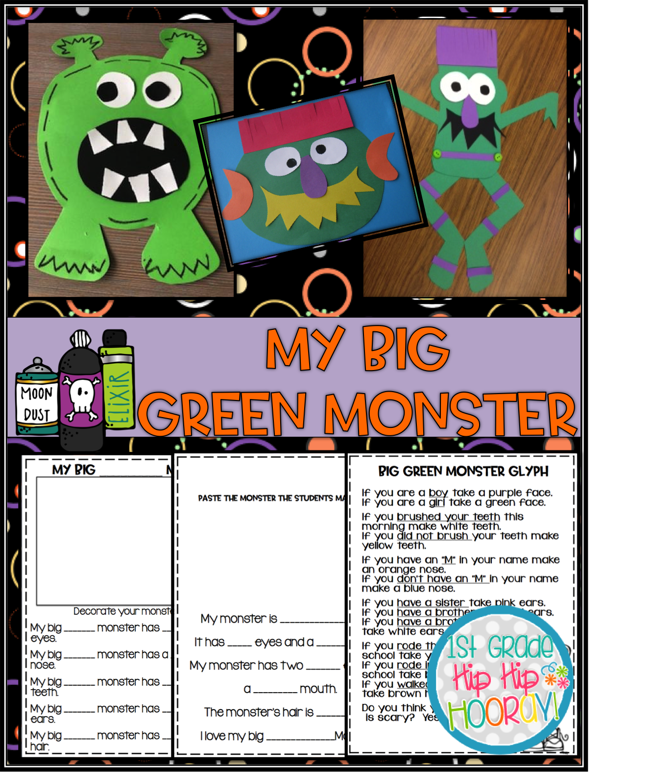 1st Grade Hip Hip Hooray!: Literary Companion for Go Away Big Green ...