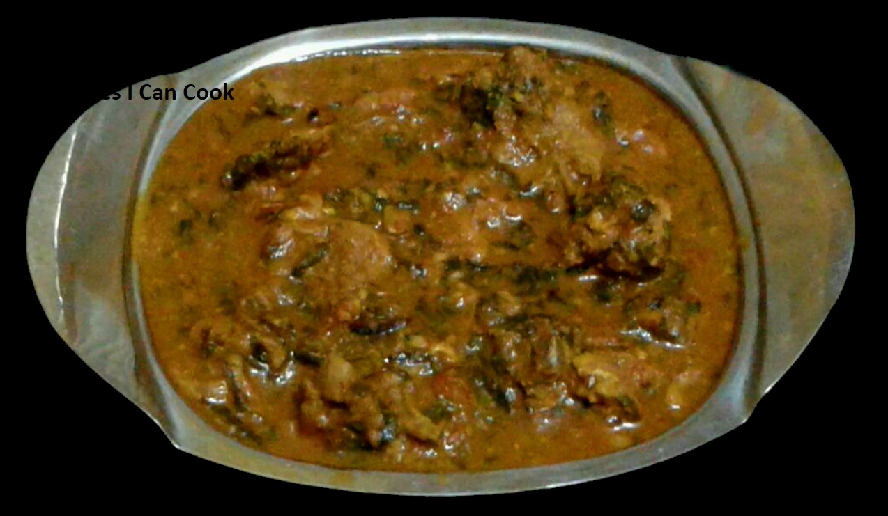 Palak Gosht Curry | Spinach Lamb Gravy | Indian Mutton Curry