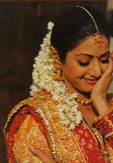Sridevi: Wedding Belle in Bollywood: Sridevi's bridal looks in red ...