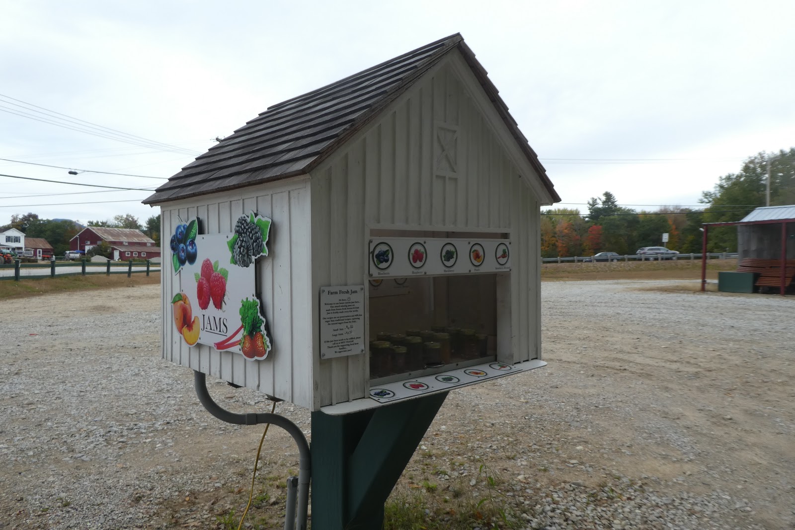 Nutfield Genealogy: New England Food - Drive Thu Honor System Jam Stand