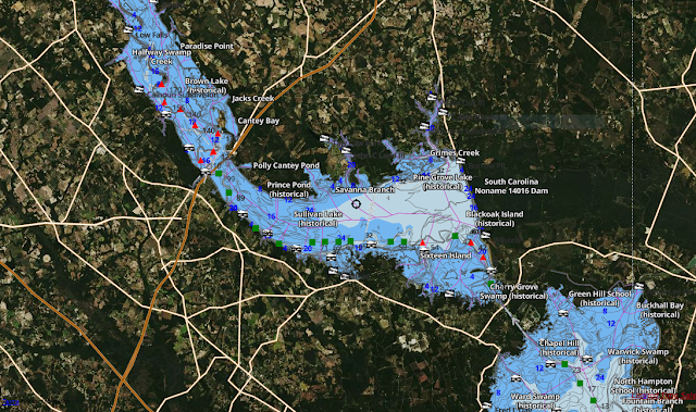 i-Boating: HD Contour maps for South Carolina Lakes