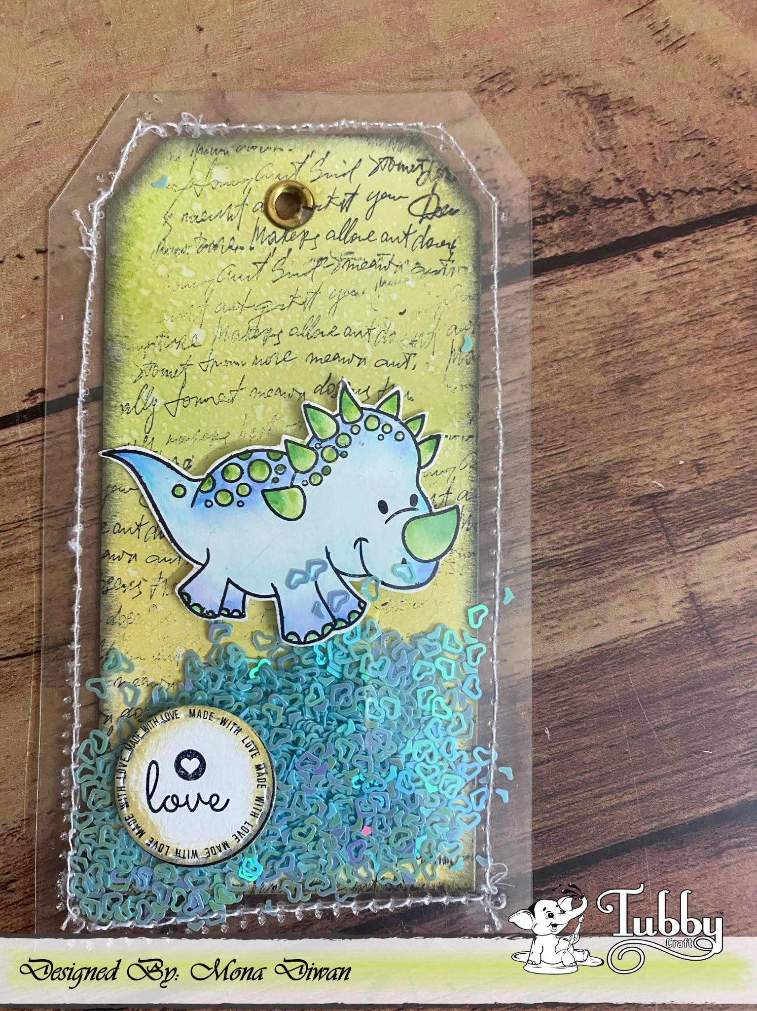 Cute Shaker Tags using Tubby Craft stamps