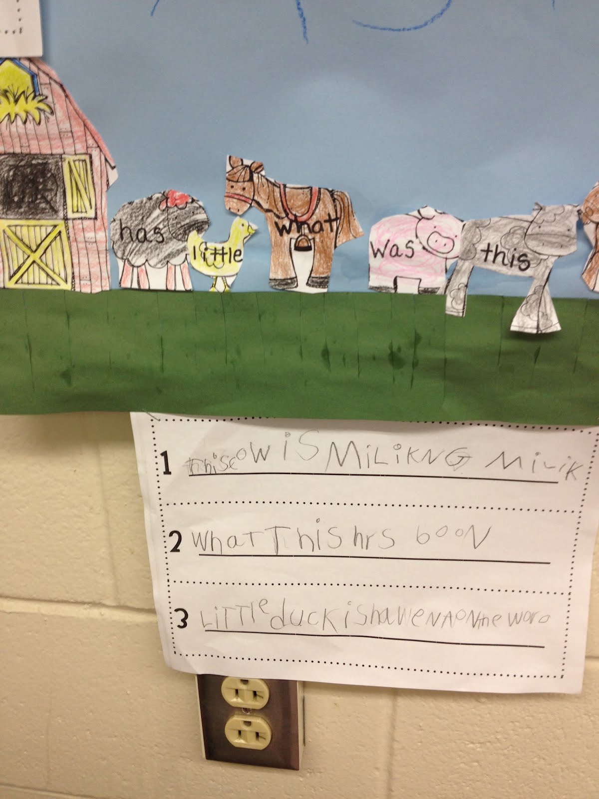 Kroger's Kindergarten: More farm fun.