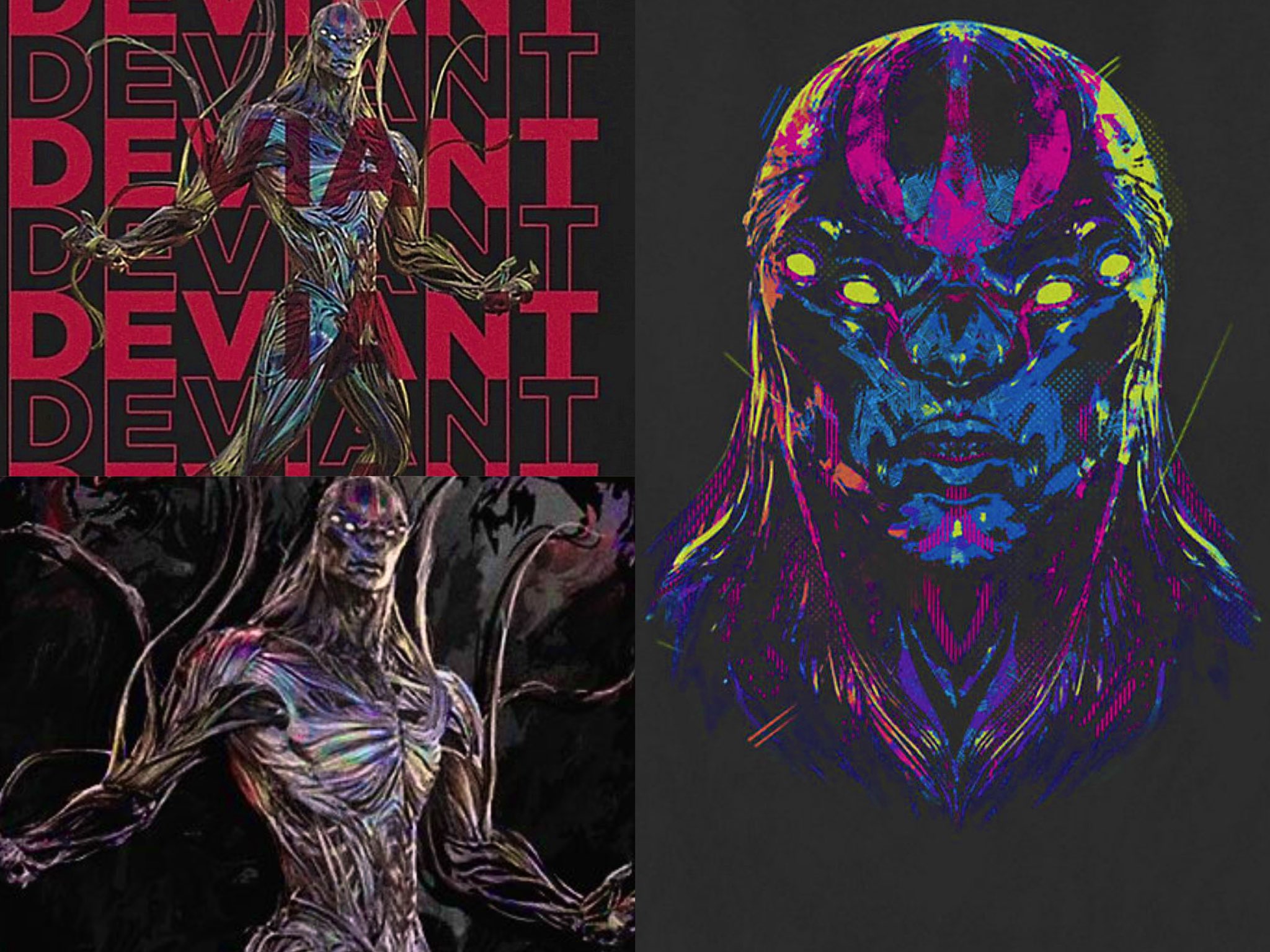 Novas promoarts revelam mais do visual dos Eternos e seus inimigos ...