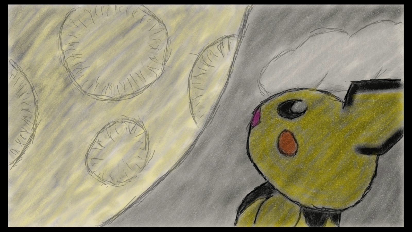 Gaming With Chibi The Video Gamer: Old Pichu Artwork I Made A Few Years Ago