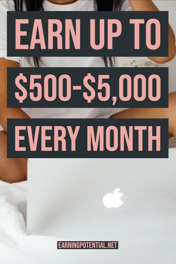 How To Make Money Online: earn up to $500 every month