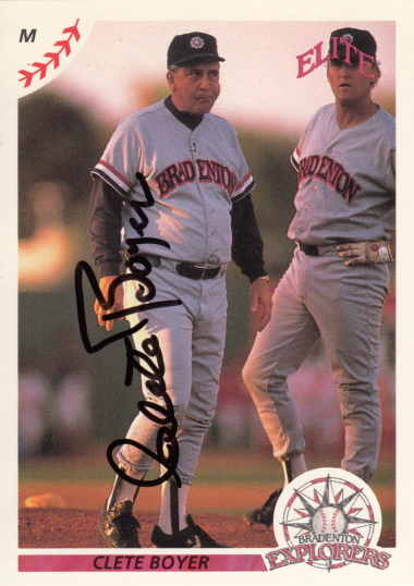 Daily Autograph: Clete Boyer