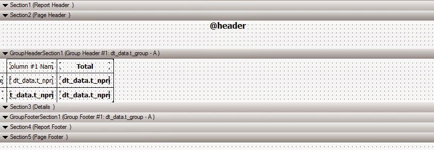 Crystal Report :: Cross-Tab