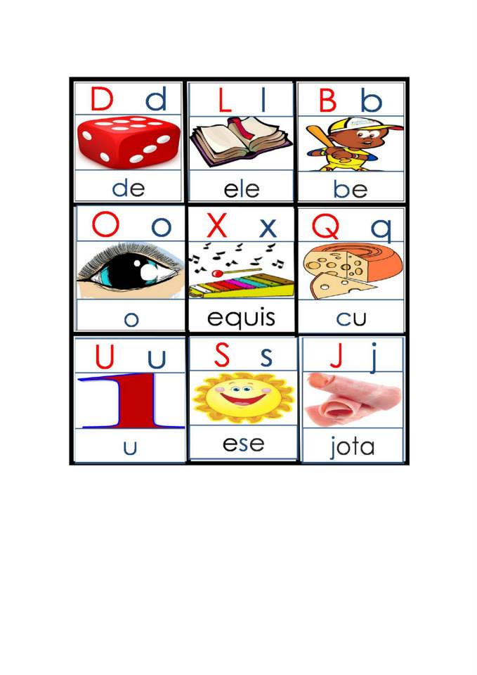 Lotería para trabajar palabras, silabas y letras - SOY DOCENTE MAESTRO ...