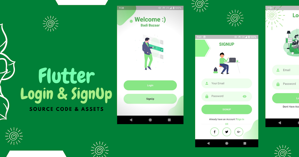 Flutter Login SignUp