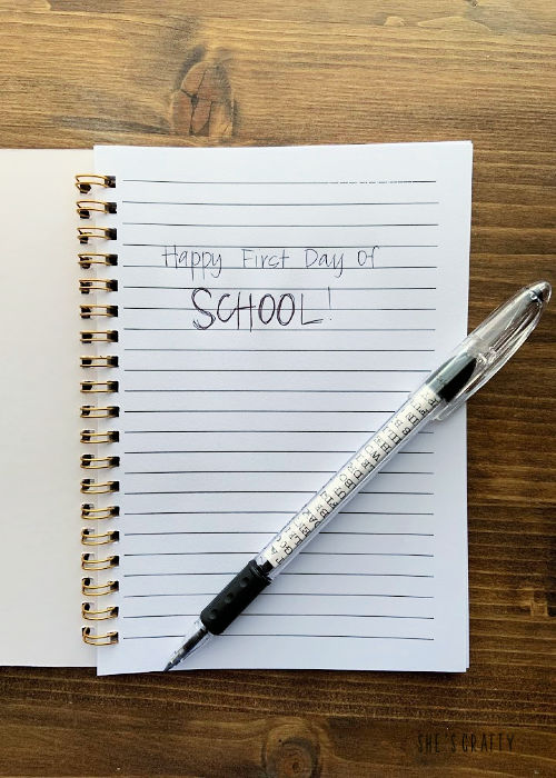 She's Crafty: How to make a matching Notebook and Pen set for Back to ...