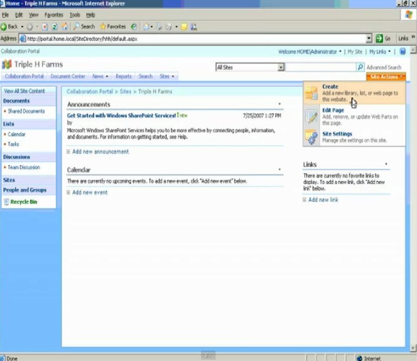 Document Management in Sharepoint 2007