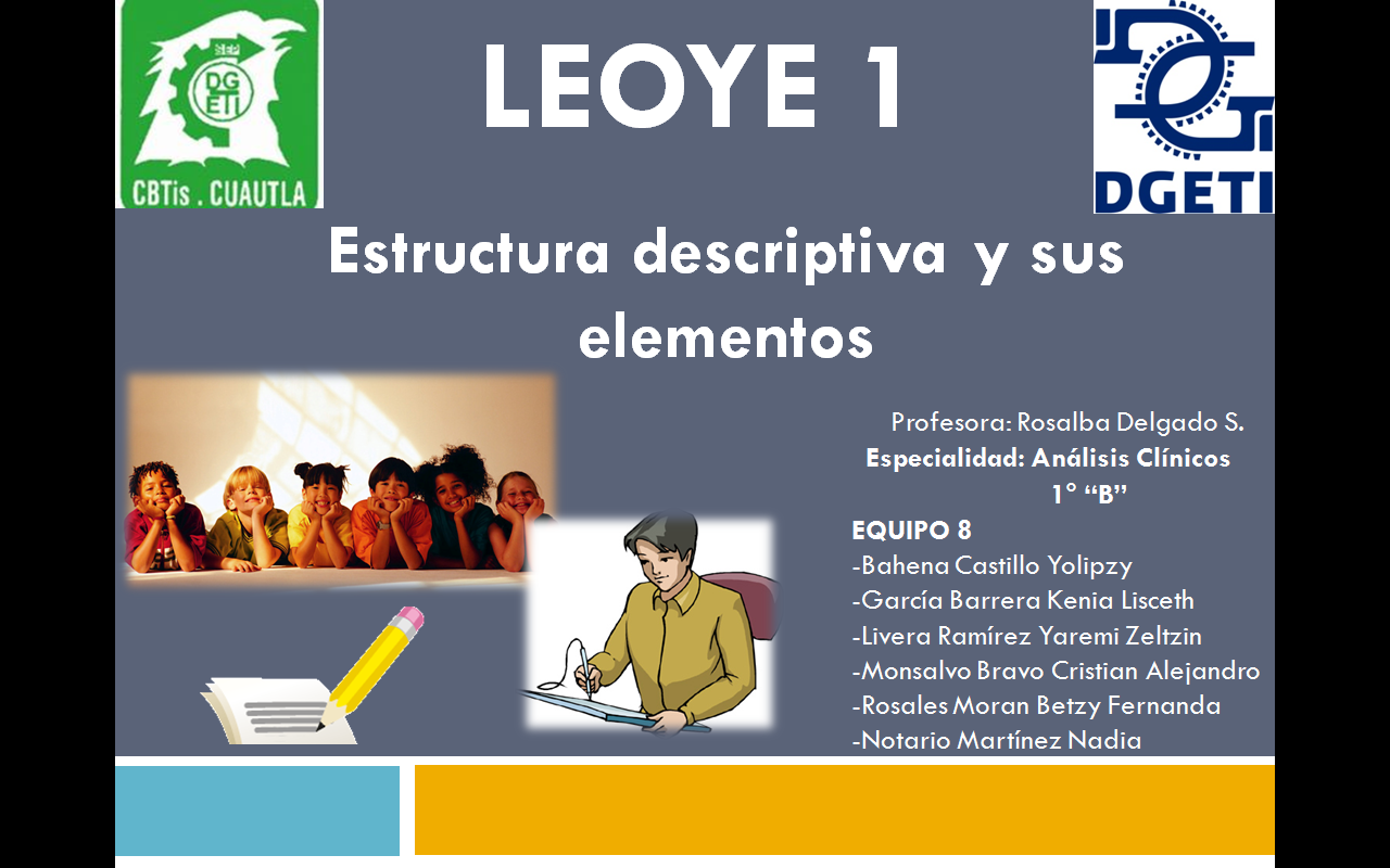 Leoye: Estructura descriptiva y sus elementos