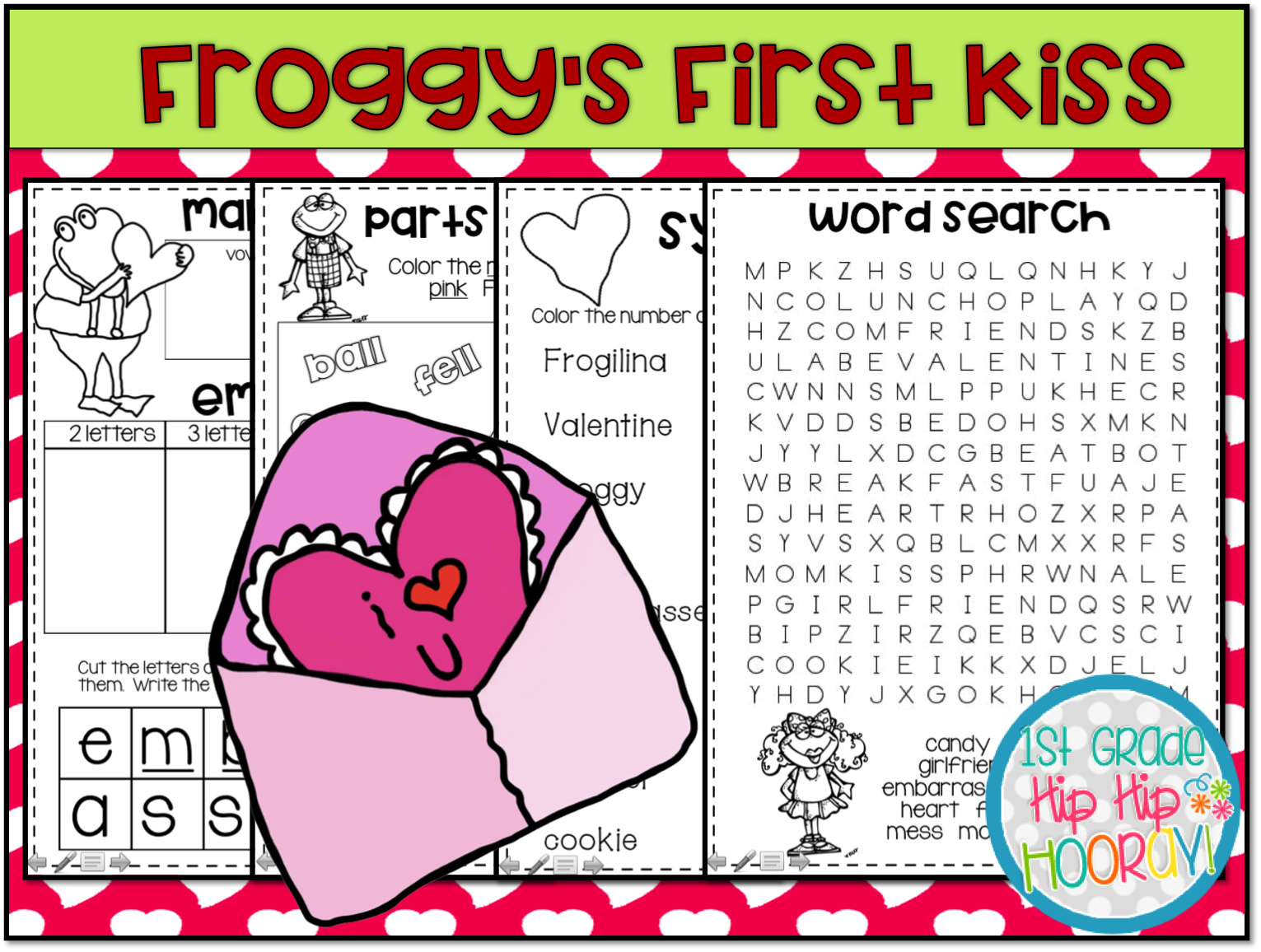1st Grade Hip Hip Hooray!: Froggy's First Kiss Craft and Activities