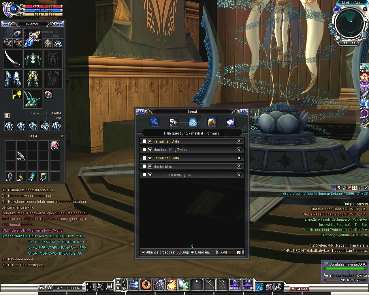 TUTORIAL BUG ELE LARI RF ONLINE [GAMBAR] | Rising Force Online
